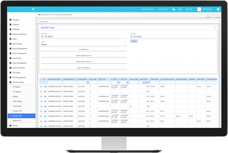 Time Management System (TMS) • PureHR
